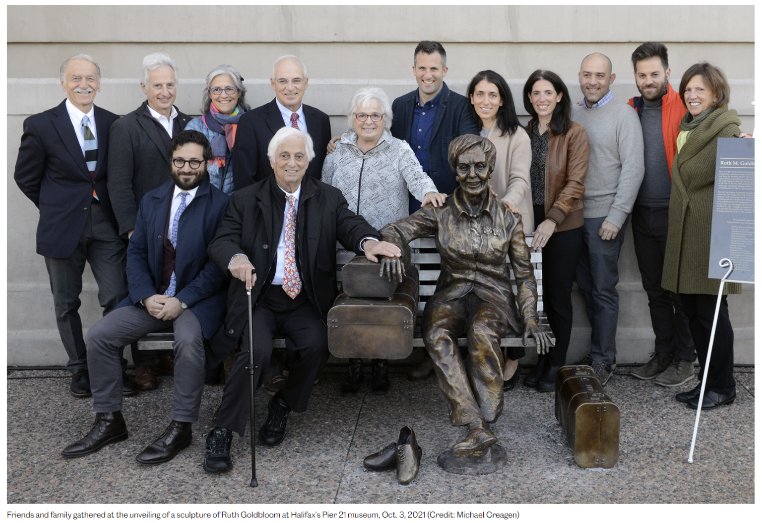 Ruth Goldbloom Sculpture unveiled at Halifax’s Pier 21 Museum ...